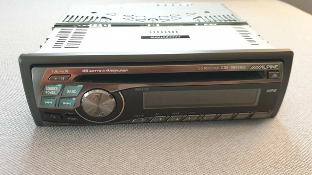 NEW ALPINE CDE-9843 RM CD MP3 Autoradio 4x45 Watt Amplifier Verstärker ...