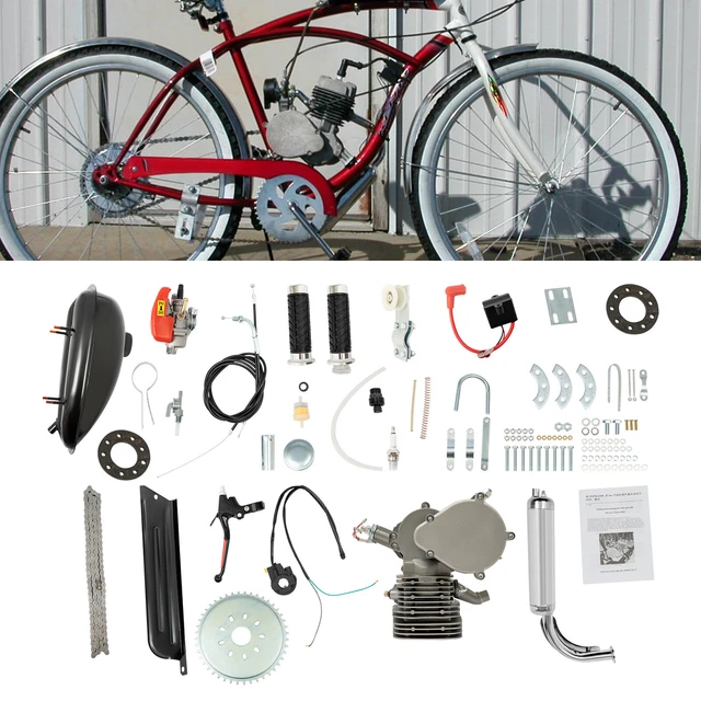 2-STROKE COMPLETE BICYCLE Gasoline Engine Motor, Kit Motorized Bike Kit ...