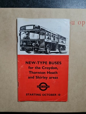 LONDON TRANSPORT BUS Timetable Leaflet Booklet New Buses Croydon F1-46 ...