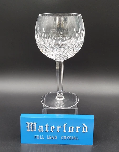 WATERFORD CRYSTAL COLLEEN SHORT STEM Oversized Wine Glass EXCELLENT ...