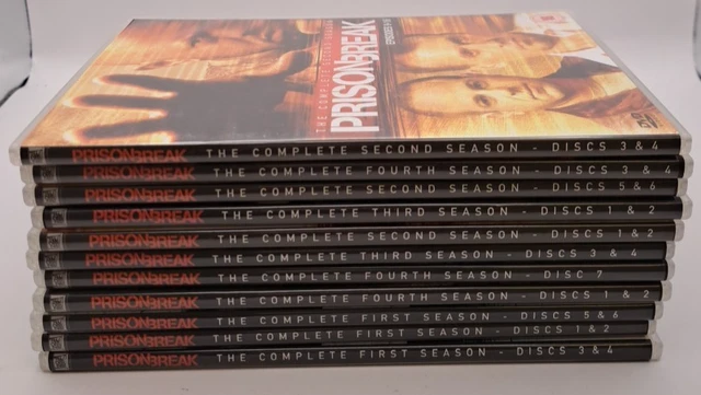 PRISON BREAK -SERIES 1-4 -Complete (Box-set) (DVD) *NO SLEEVE* £3.00 ...