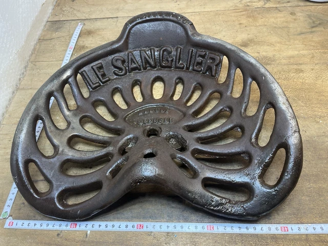 ANCIEN AUTHENTIQUE SIÈGE en Fonte LE SANGLIER 6,1 Kg Loft Industriel ...