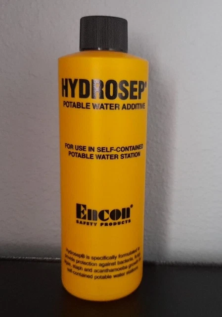 HYDROSEP WATER TREATMENT Additive for Eyewash Stations - One 8oz Bottle ...