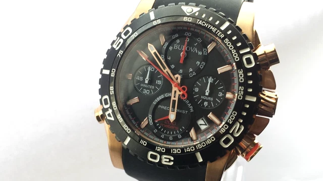 RELOJ PARA CABALLEROS BULOVA 98B211 Precisionist cronógrafo tono oro ...
