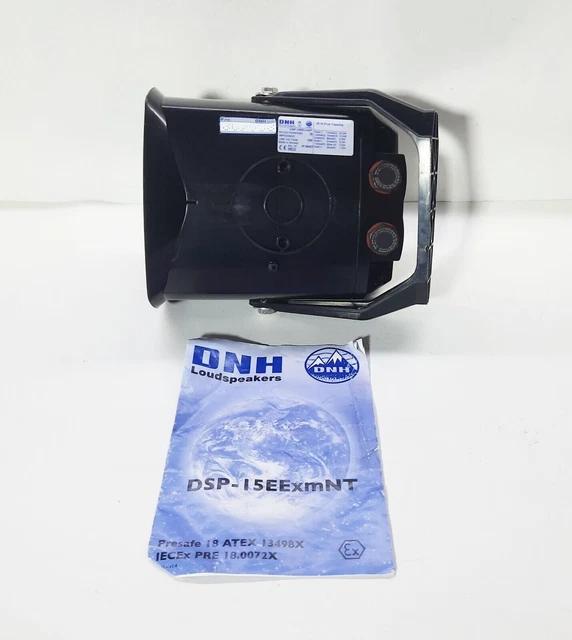 DNH DSP-15EEXMNT LOUDSPEAKER Horn, 25W, 8 ohms, black, IP66/67, - NEW LOOSE £191.59 - PicClick UK
