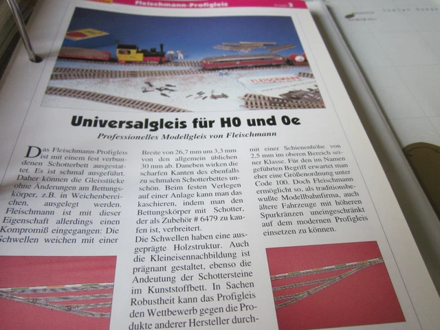 MODELLBAHN SCHRITT FÜR Schritt 3 B Fleischmann Prifilgleis für H0 und ...