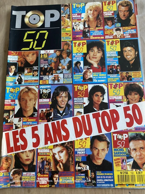 MAGAZINE TOP 50 Numéro 192 Du 4 Au 10 Novembre 1989 Les 5 Ans Du Top 50 ...