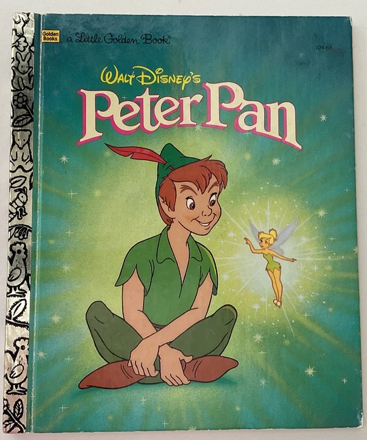 1989 A LITTLE Golden Book -Walt Disneys- Peter Pan With Tinker Bell ...