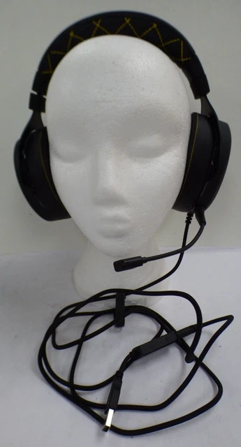 CORSAIR HS60 PRO Surround Headset Black Yellow E13 G379 £6.50 - PicClick UK