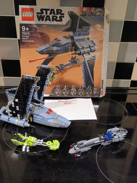 LEGO STAR WARS 75314. The Bad Batch Attack Shuttle. Builds, Box ...