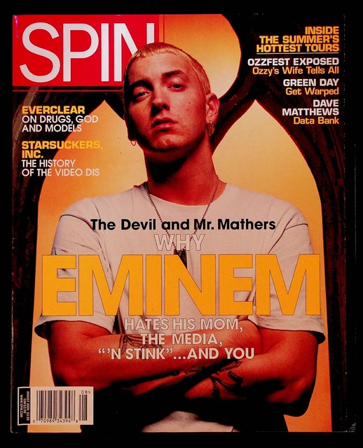 VINTAGE SPIN MUSIC Magazine August 2000 Eminem Dave Matthews Green Day ...