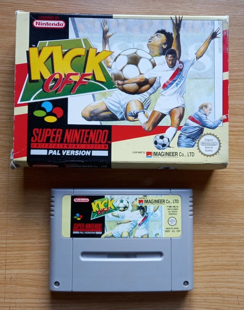 KICK OFF - Super Nintendo - Caja Original Box - Pal Spanish Version EUR ...