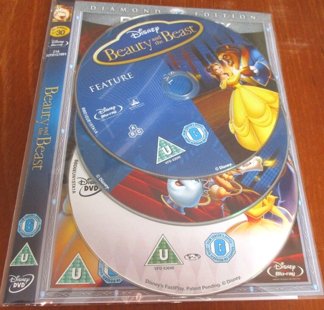 WALT DISNEY'S BEAUTY and the Beast (3-Disc Diamond Edition Blu-ray ...
