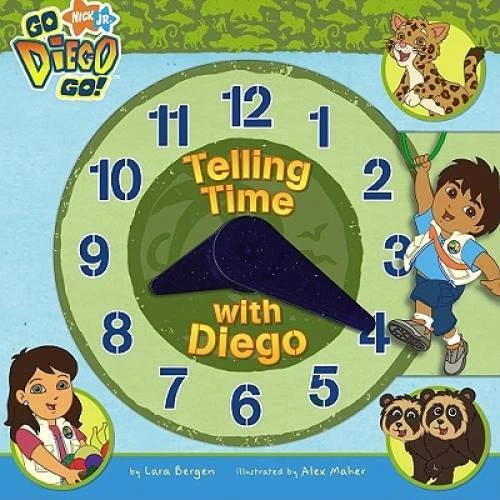 TELLING TIME WITH Diego (Nick Jr. Go Diego Go!) - Board book - GOOD £3. ...