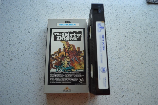 THE DIRTY DOZEN Rare Australian Cel Vhs Video Cardboard Sleeve! Charles ...