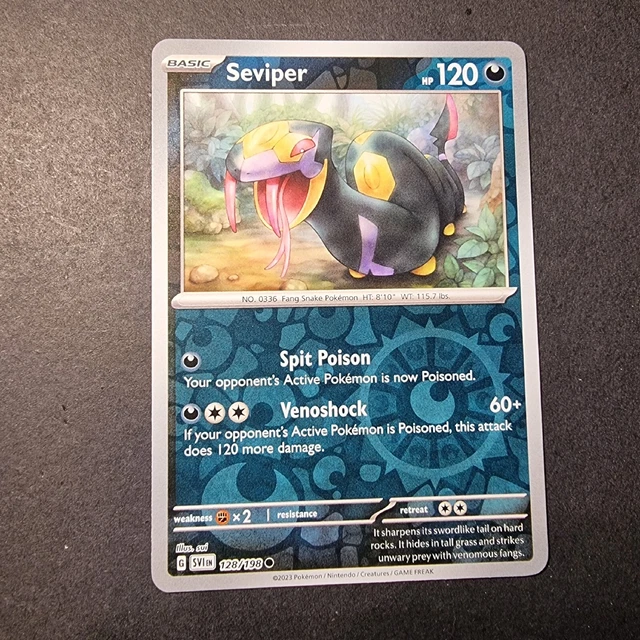POKÉMON SEVIPER SCARLET And Violet Base Set 128/198 Reverse Holo Common ...