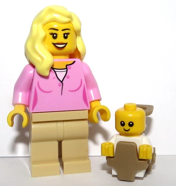LEGO BABY & Mother Mam Mum Female Girl Minifigure With Carrier Great ...