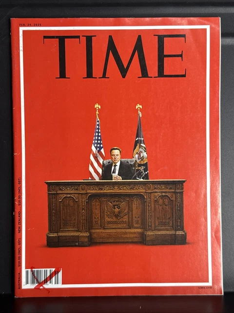 TIME MAGAZINE FEBRUARY 24th 2025 Elon Musk $14.99 - PicClick CA