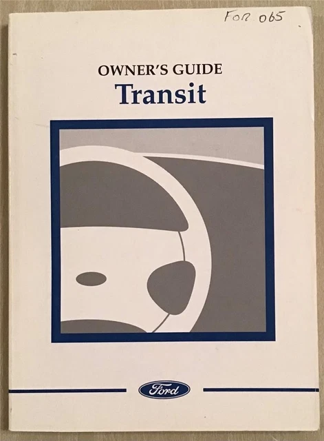 FORD TRANSIT VAN Owners Guide NOV 2002 #CG3364en RHD 11/2002 £14.99 ...