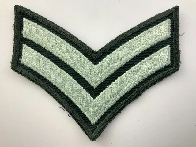 VINTAGE MILITARY CORPORAL Patch Cloth Rank Insignia Army Chevron GG247 ...