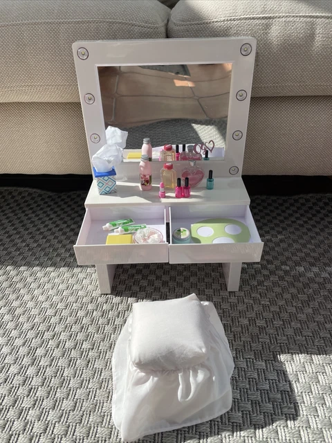 OUR GENERATION LIGHT Up Dressing table & Stool With Accessories £12.00 ...