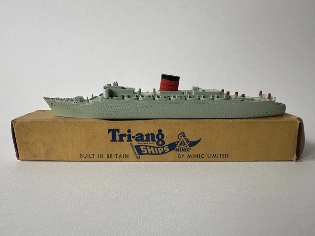 TRI-ANG SHIPS MINIC m701 RMS CARONIA 1:1200 Scale Vintage Collectable ...