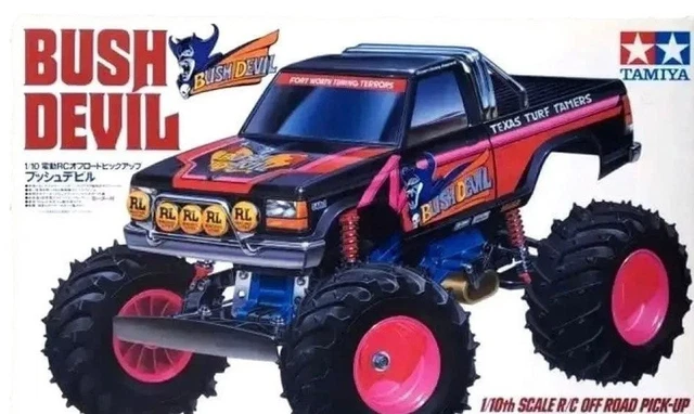 VINTAGE 1991 TAMIYA Bush Devil 1/10 RC Off Road Truck Kit w ESC Japan ...