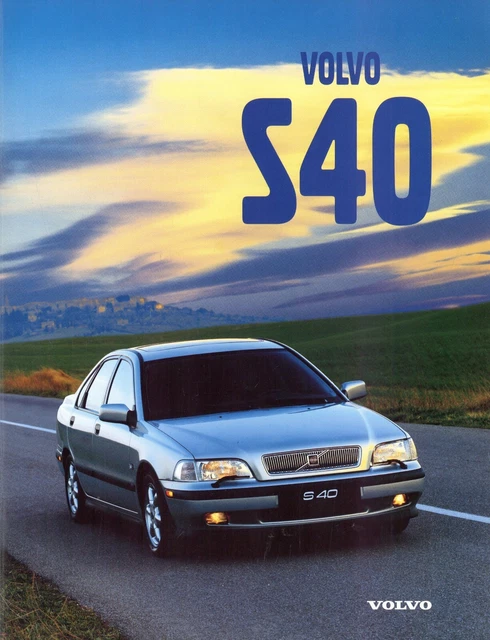 VOLVO S40 PROSPEKT 1998 10258-98 D brochure catalogue broschyr brosjyre ...