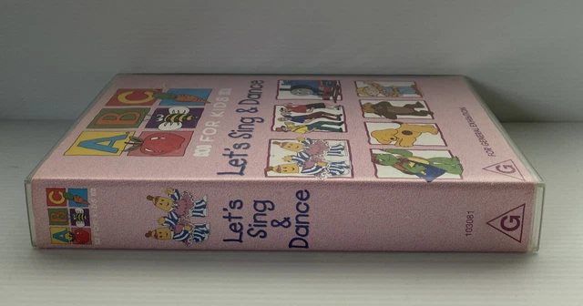 ABC FOR KIDS Let’s Sing Dance VHS Video Thomas Spot Bananas Bob The ...