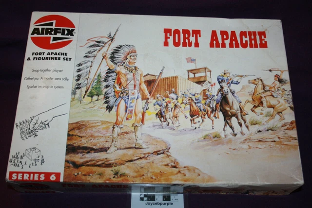AIRFIX FORT APACHE & Figuren Spielset im Maßstab 1:76 Modellbausatz ...
