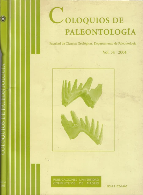 COLOQUIOS DE PALEONTOLOGÌA Vol. 54 2004. Facultad de Ciencias ...