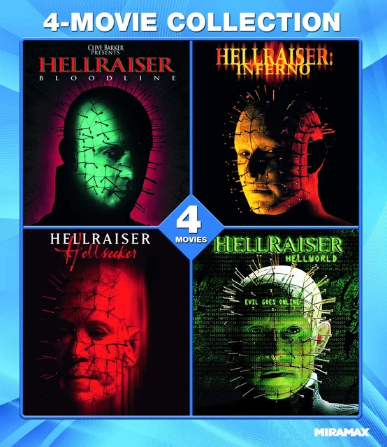 HELLRAISER 4-MOVIE COLLECTION (Blu-ray) Doug Bradley Henry Cavill (US ...