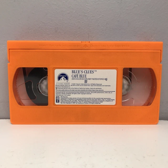 NICK JR BLUE’S Clues Cafe Blue VHS Video Tape Only BUY 2 GET 1 FREE ...