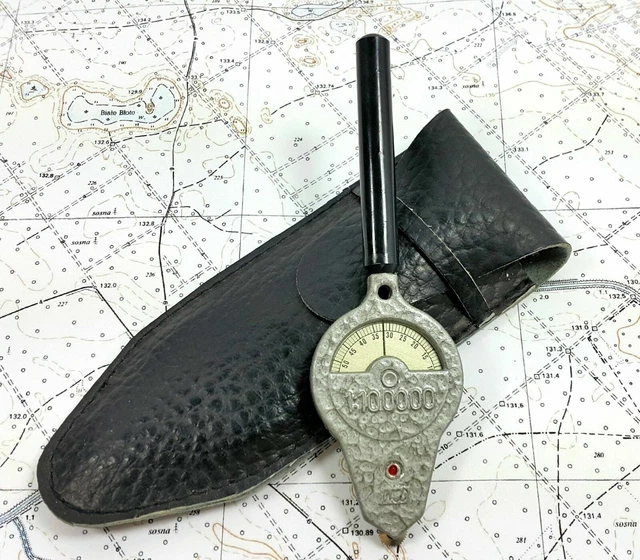 VINTAGE MILITARY MAP Ruler Measuring Device Tool Polish Army ...