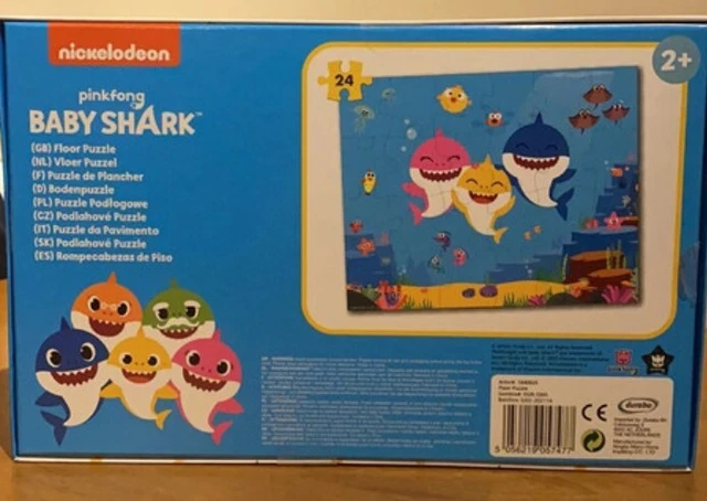 NICKELODEON PINKFONG CHILD Baby Shark - Floor Jigsaw Puzzle 24 Piece £8 ...