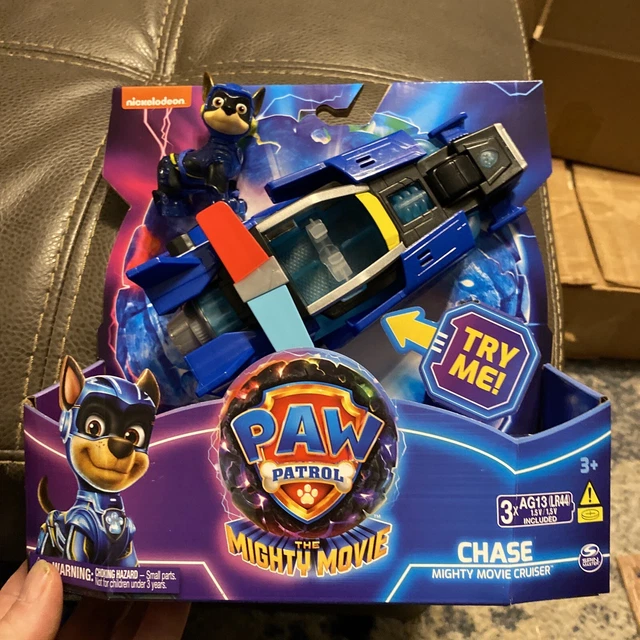PAW PATROL THE Mighty Movie Chase Mighty Transforming Cruiser NEW $13. ...