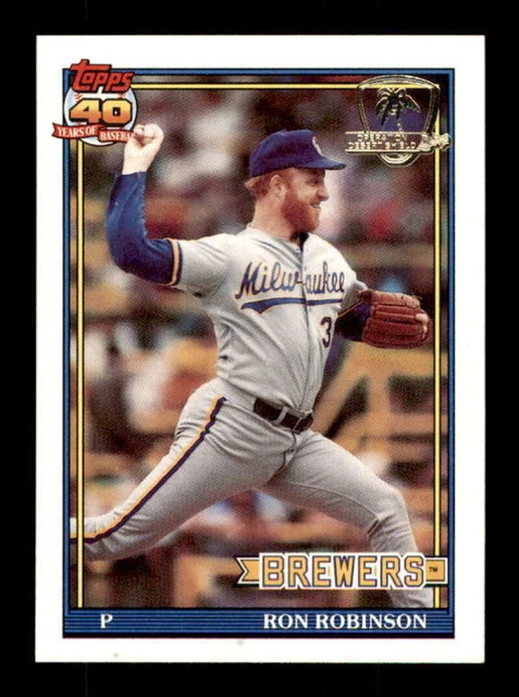 1991 TOPPS DESERT Shield #313 Ron Robinson MINT Brewers 533003 $7.50 ...