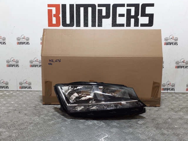GENUINE SKODA FABIA 2019-2021 Driver Side Halogen Headlight P/N ...