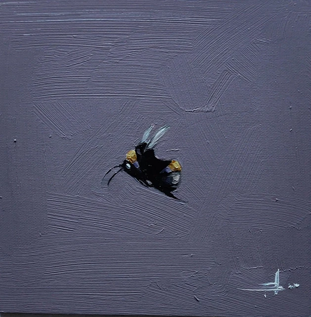 DIPINTO AD OLIO Bombo Api Vivek Mandalia Impressionismo 8X8 Firmato Da ...