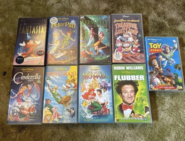 COLLECTION OF 9 Disney VHS Videos £7.50 - PicClick UK