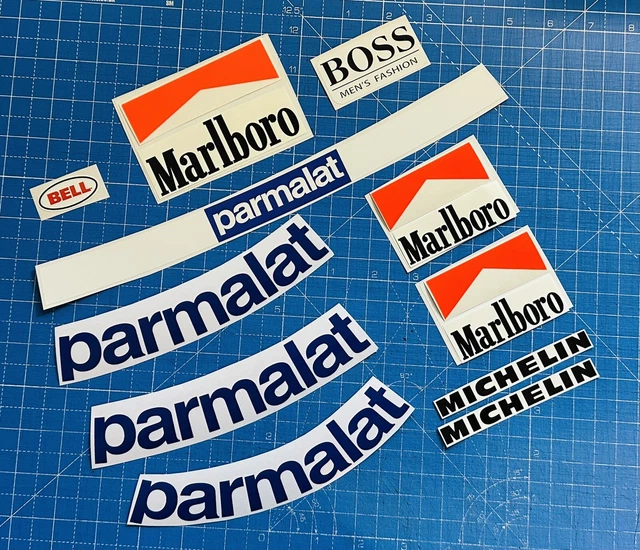 F1 HELMET STICKERS Niki Lauda 1984 McLaren F1 Sticker Kit 1.1 Full Size ...
