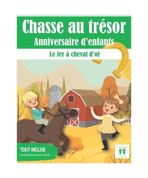 CHASSE AU TRÉSOR Enfant Anniversaire: Le fer à cheval d'or : Aventure à la fe EUR 31,34 ...