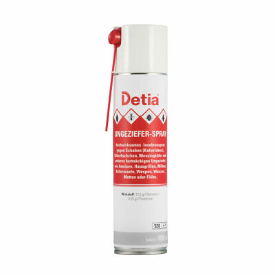 DETIA-VERMIN-SPRAY 400 ML-PEST Spray Ants Fleas Cockroaches Crickets £ ...