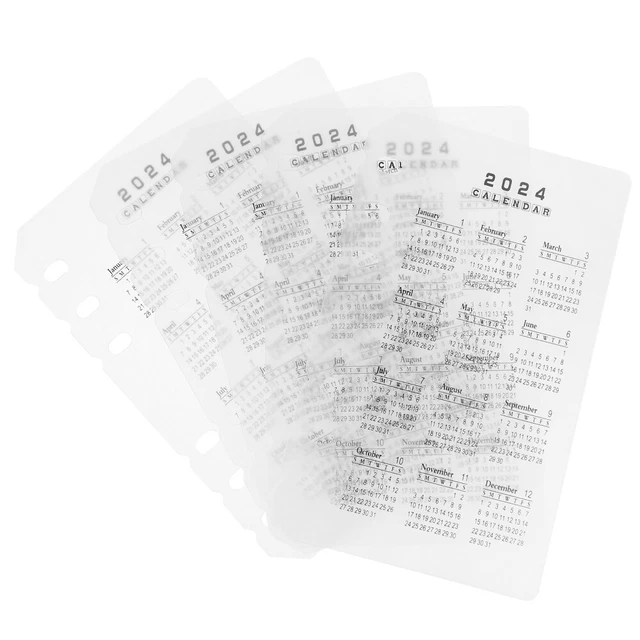 5 PCS CAHIER Ligné De Collège Diviseur Calendrier Séparateur EUR 8,58 ...