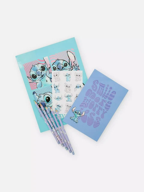 DISNEY LILO & Stitch Colouring Play Pack Colour Pencils Sticker Sheet ...