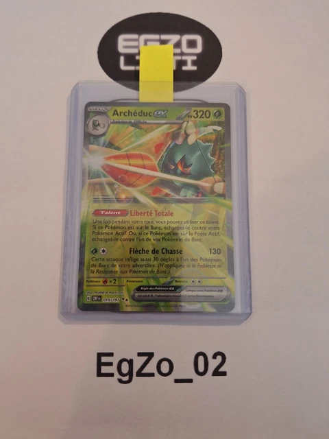 CARTE POKÉMON ARCHÉDUC EX 015/197 - Flammes Obsidiennes - FR - Neuf EUR ...