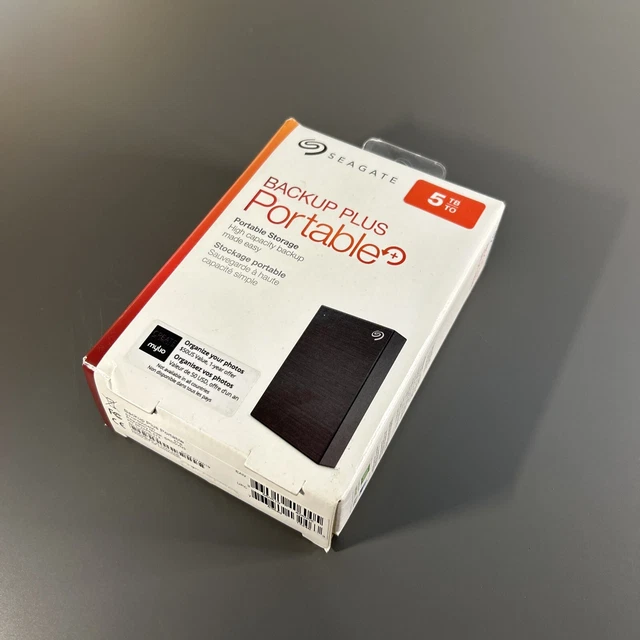 SEAGATE 5TB BACKUP Plus Portable External Hard Drive Black REPLACEMENT ...