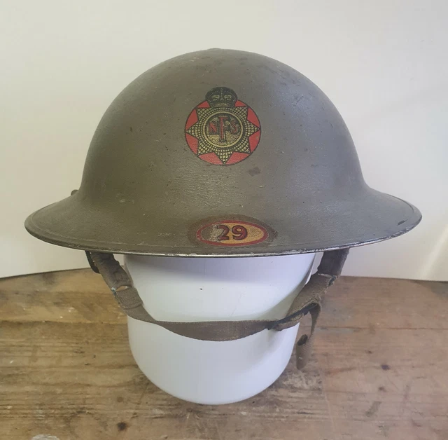 WW2 BRITISH NFS Fireman Brodie Helmet 29 (Preston). EUR 184,33 ...