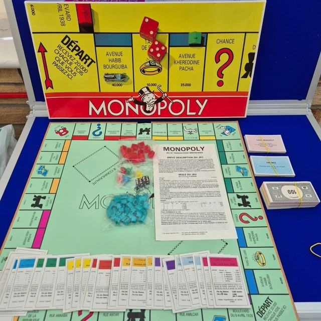 RARE MONOPOLY TUNISIA Édition Tunisienne Ranim Games French Sealed ...