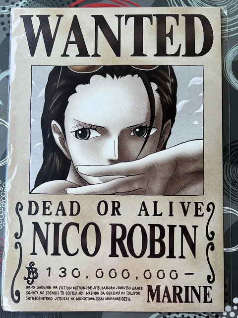 NICO ROBIN ONE Piece Wanted Poster Official EUR 40,00 - PicClick IT